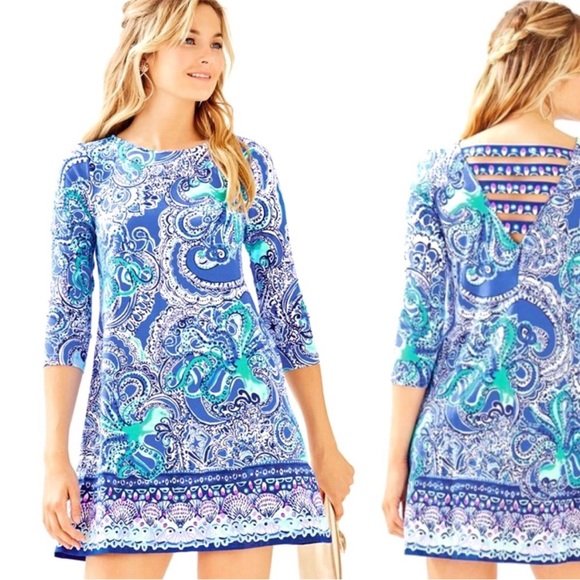 Lilly Pulitzer | Dresses | Lilly Pulitzer Ophelia Dress Coastal Blue ...